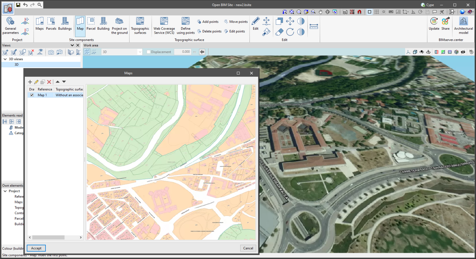 New WMS services for obtaining maps - CYPE