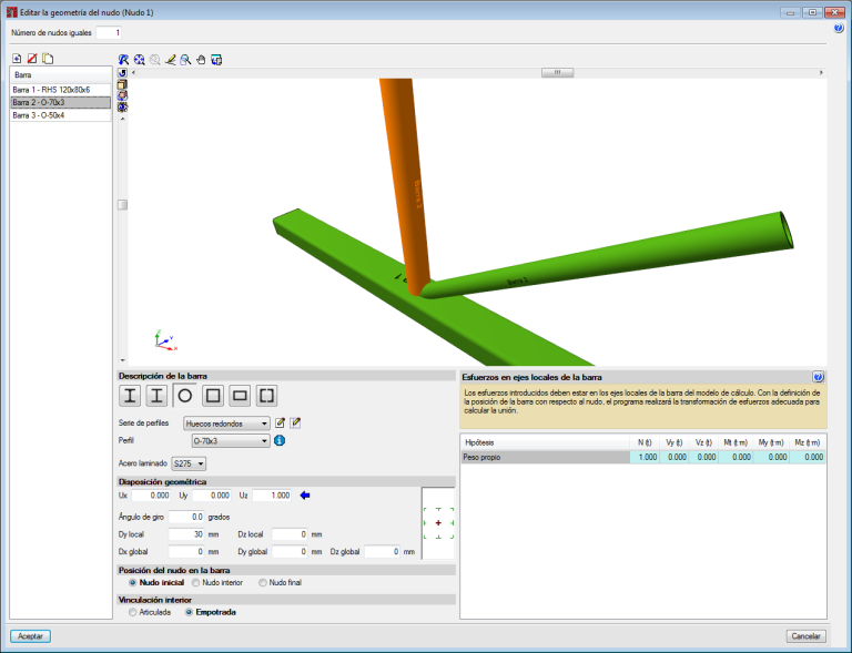 Uniones V. Celosías planas con perfiles tubulares - CYPE