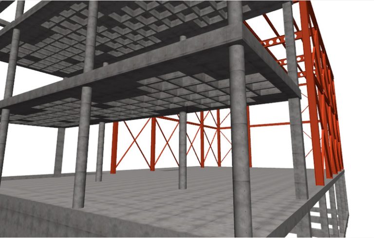 Export of castellated beams and removable forms of waffle floor slabs ...
