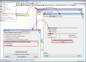 Configuration de la disposition des références des poutres continues regroupées dans le plan - CYPE