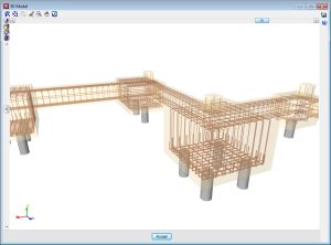 Pile caps for piles with an eccentric column - CYPE