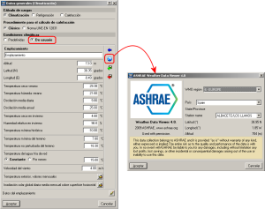Base de datos climáticos "ASHRAE Weather Data Viewer 4.0" - CYPE