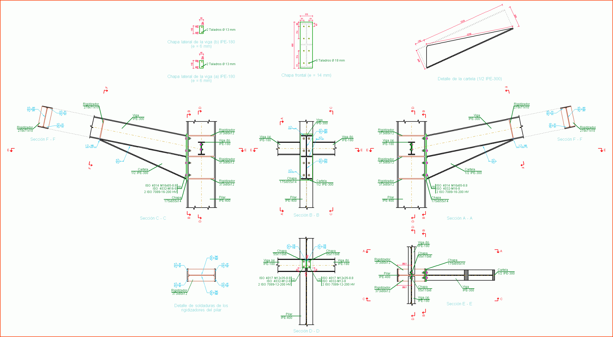 Uniones atornilladas de perfiles en doble T laminados y armados (Nuevo ...