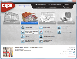 CYPECAD MEP. Águas, Residuais e Pluviais (Novo programa de abastecimento de água e drenagem de ...