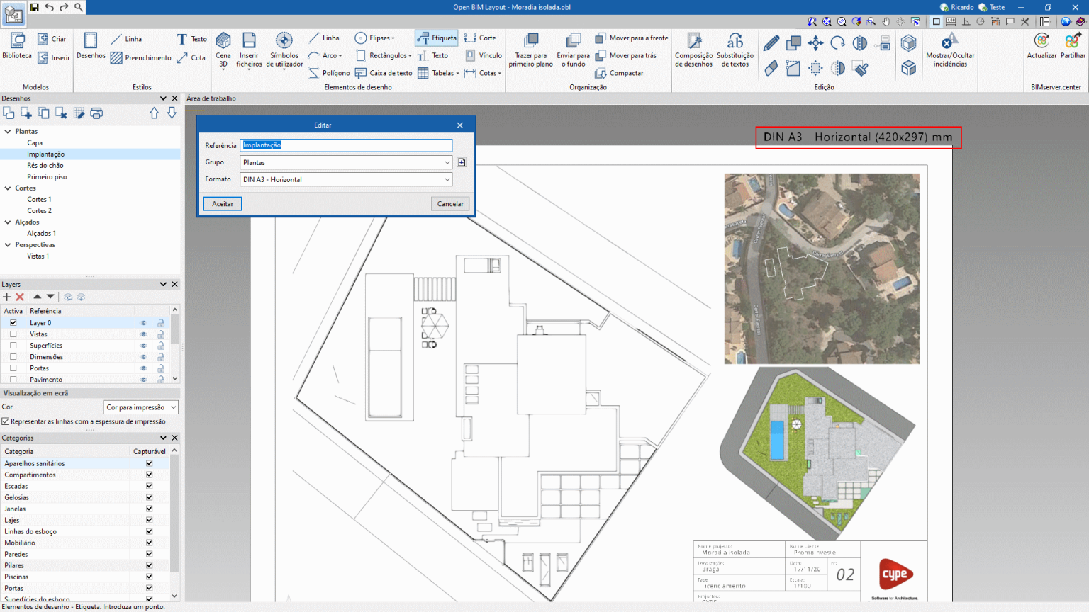 Open BIM Layout - Gestão e criação de desenhos - CYPE