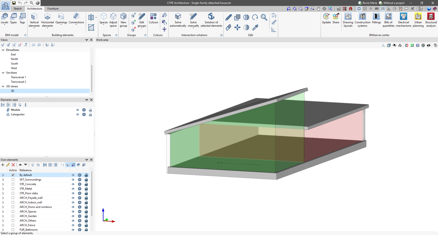 CYPE Architecture - Entering and adjusting spaces - CYPE