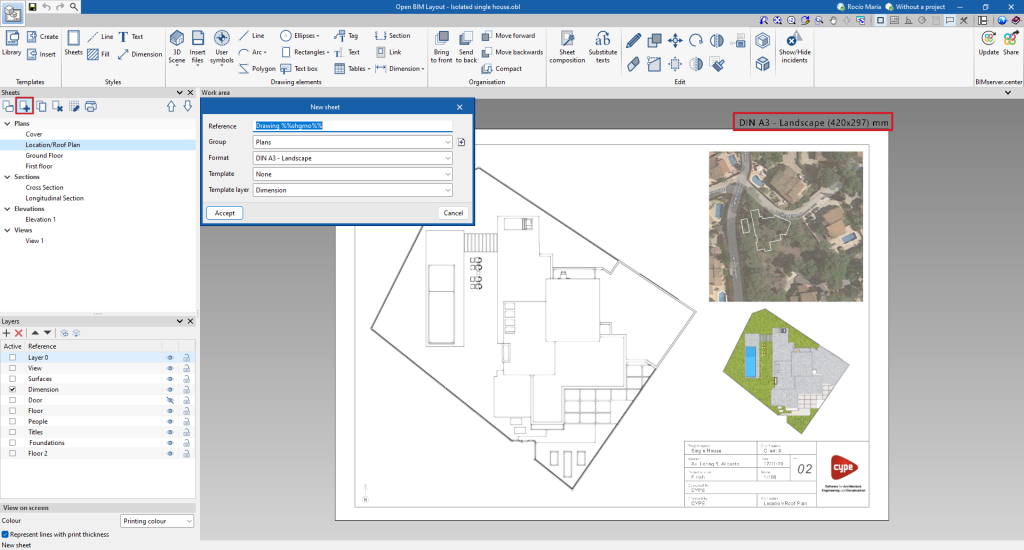 Open BIM Layout