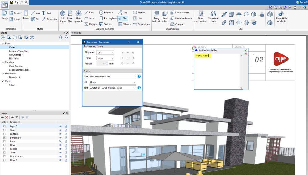 Open BIM Layout
