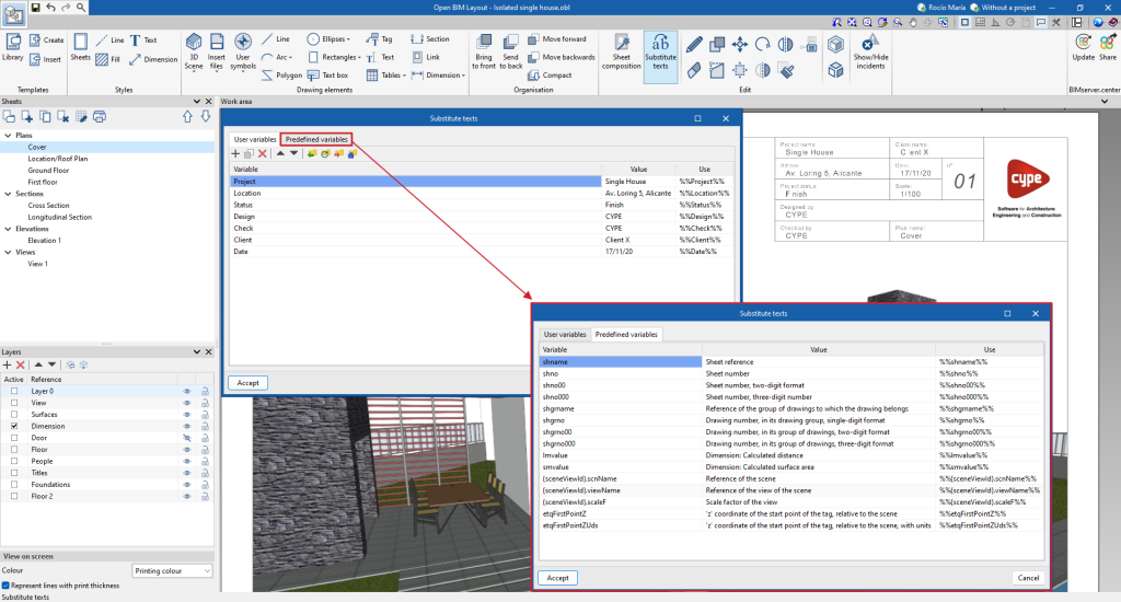 Open BIM Layout