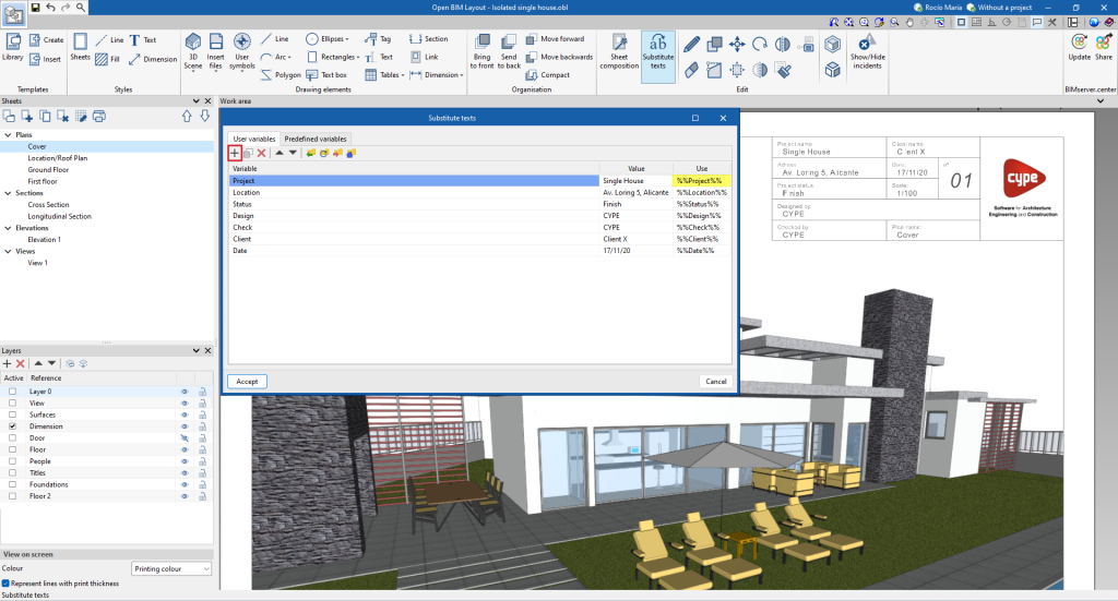 Open BIM Layout