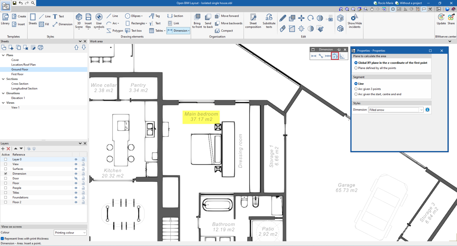 Open BIM Layout - Dimension - CYPE