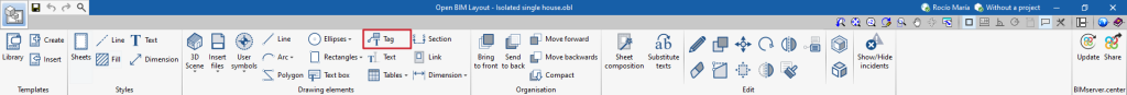 Open BIM Layout - Tagging elements - CYPE