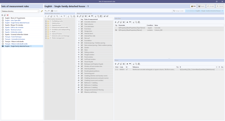 Open BIM Quantities - Sets of measurement rules - CYPE