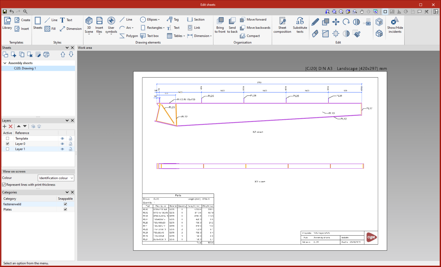 Built-up sections - CYPE