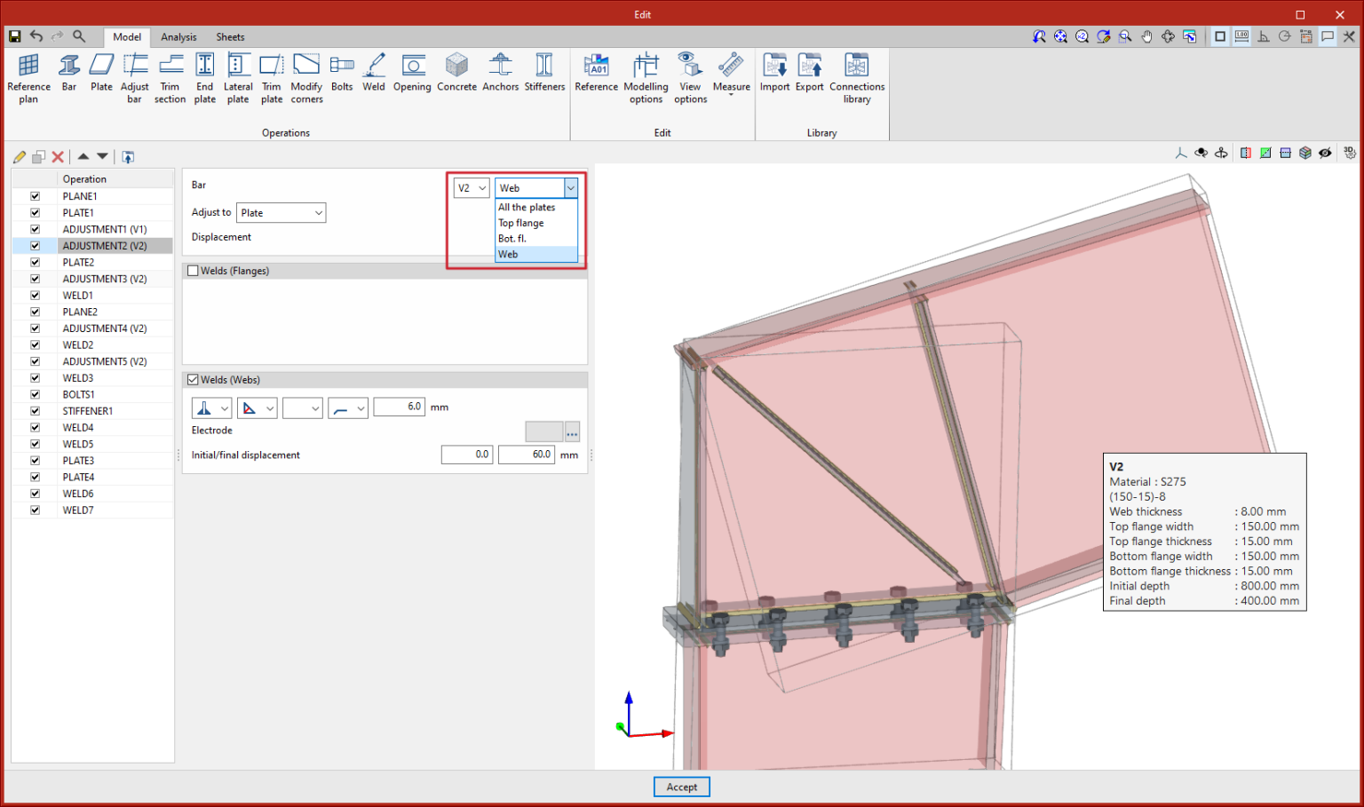 Built-up sections - CYPE