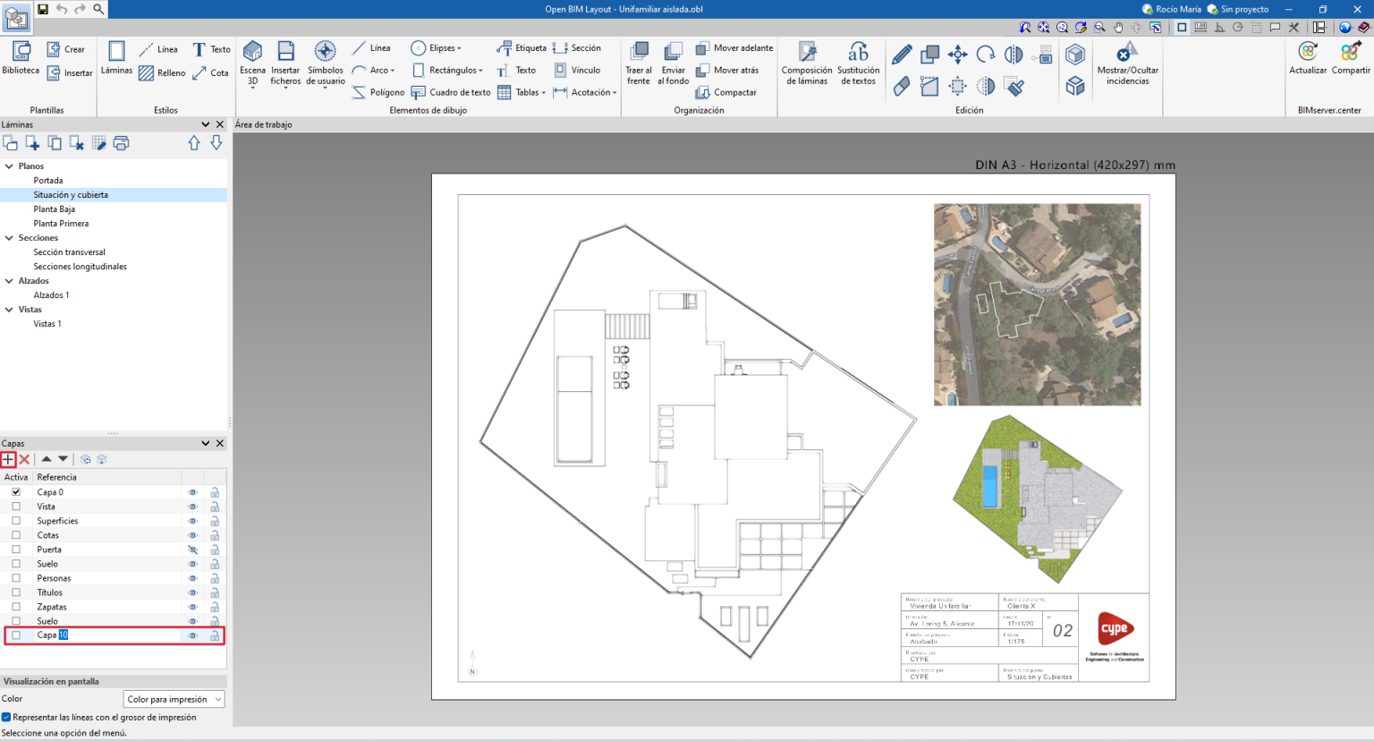 Open BIM Layout - Gestión y creación de capas - CYPE