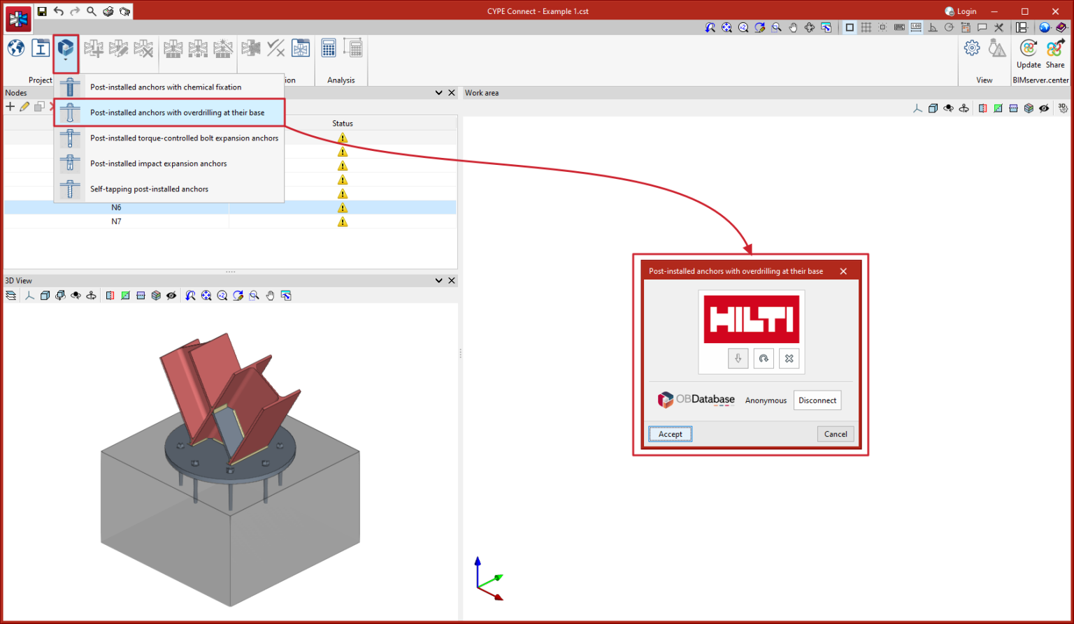 HILTI brand mechanical anchors and chemical anchors for concrete ...