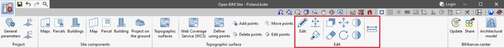 Open BIM Site - Editing tools - CYPE