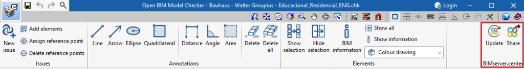 Open BIM Model Checker - Options available in Open BIM Model Checker - CYPE
