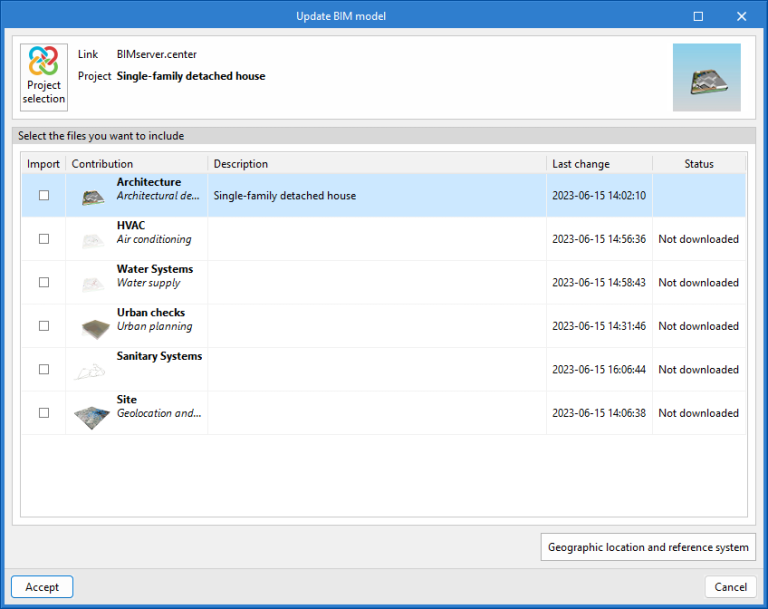 Open BIM Model Checker - Options available in Open BIM Model Checker - CYPE