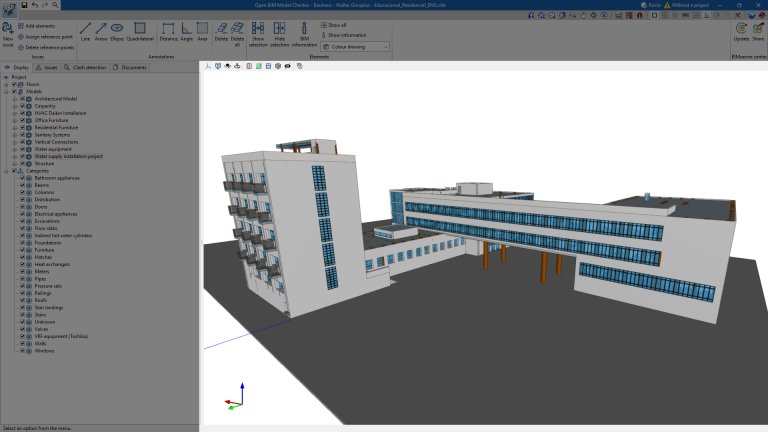 Open BIM Model Checker - 3D model visibility control tools - CYPE