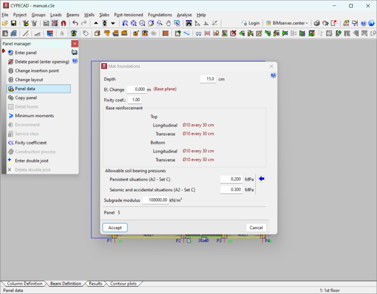 Mat foundations and foundation beams - CYPE