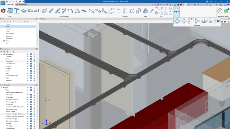 Open BIM Cable Routing - Automatic generation tools - CYPE