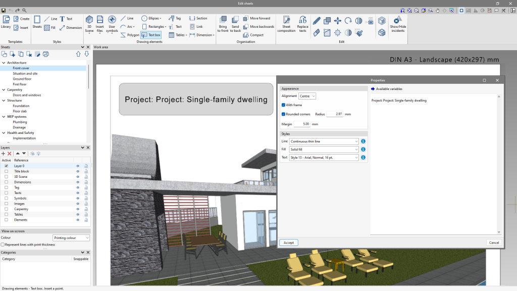 Edit sheets - Entering and editing texts - CYPE