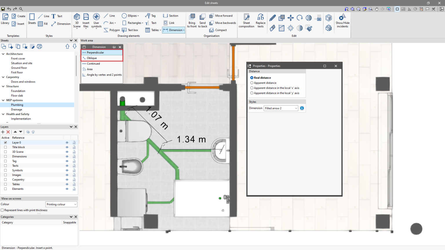 Edit sheets - Dimension - CYPE