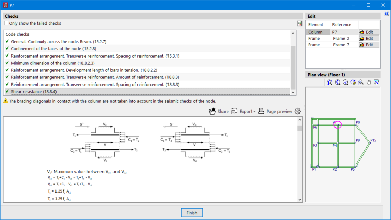 Reinforced concrete node checks - CYPE