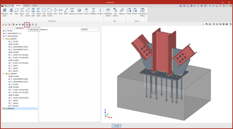 Groups of operations - CYPE