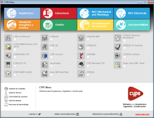 CYPE Menu. Descarga exclusiva desde la plataforma BIMserver.center - CYPE