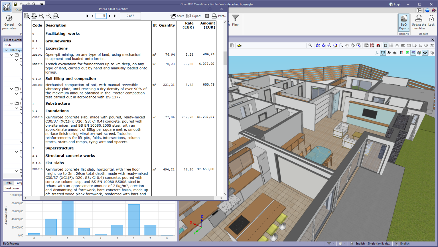 New "Bill of quantities (Table)" report - CYPE