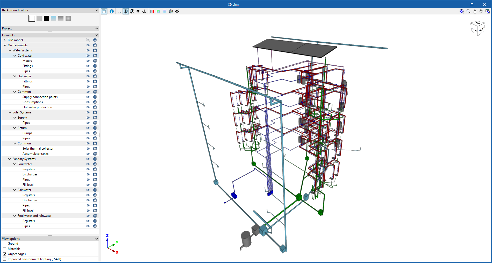 CYPEPLUMBING - Vista 3D - CYPE