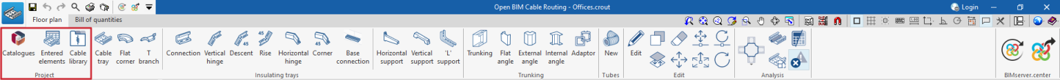 Open BIM Cable Routing - Defining the project characteristics - CYPE