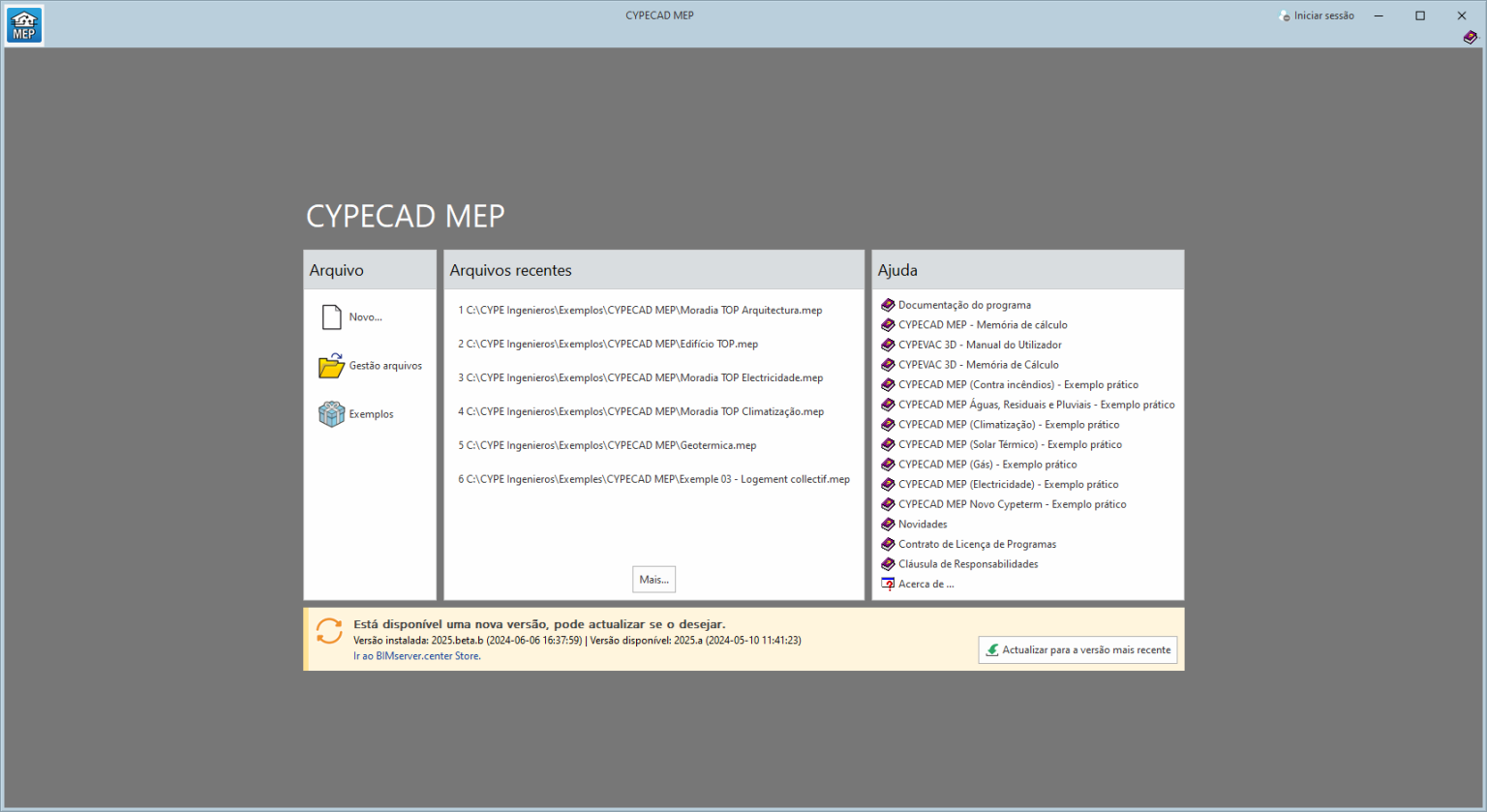 Versão 2025.b - CYPE