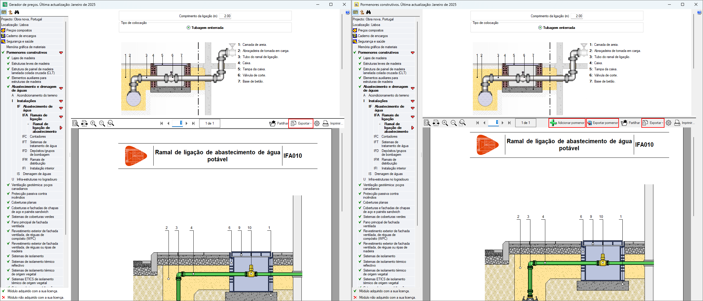 Pormenores construtivos - Funcionamento dos pormenores construtivos - CYPE
