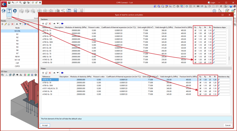 Analysing connections with energy dissipation elements, for capacity ...