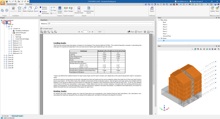 CYPETHERM LOADS - Analysis. Project - CYPE