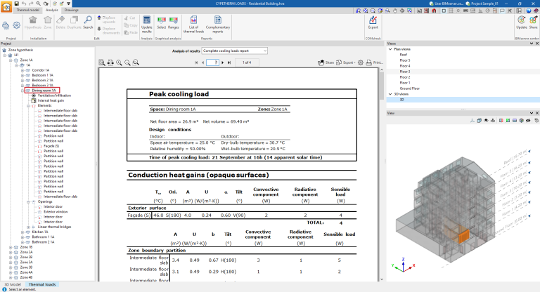 CYPETHERM LOADS - Analysis. Project - CYPE