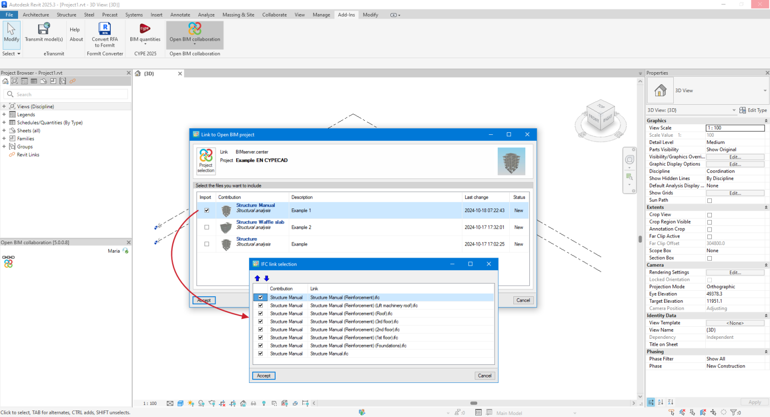 Plugin Open BIM - Revit archivos - CYPE