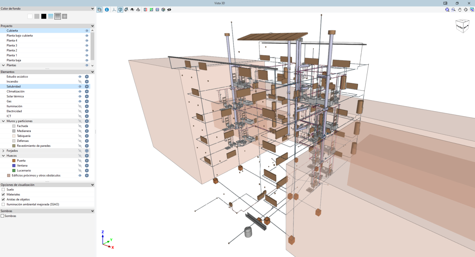 CYPECAD MEP - Vista 3D - CYPE