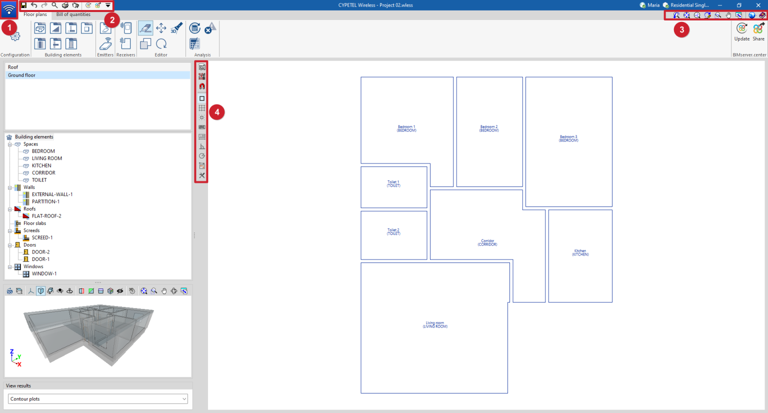 CYPETEL Wireless - Outils généraux de l'interface - CYPE