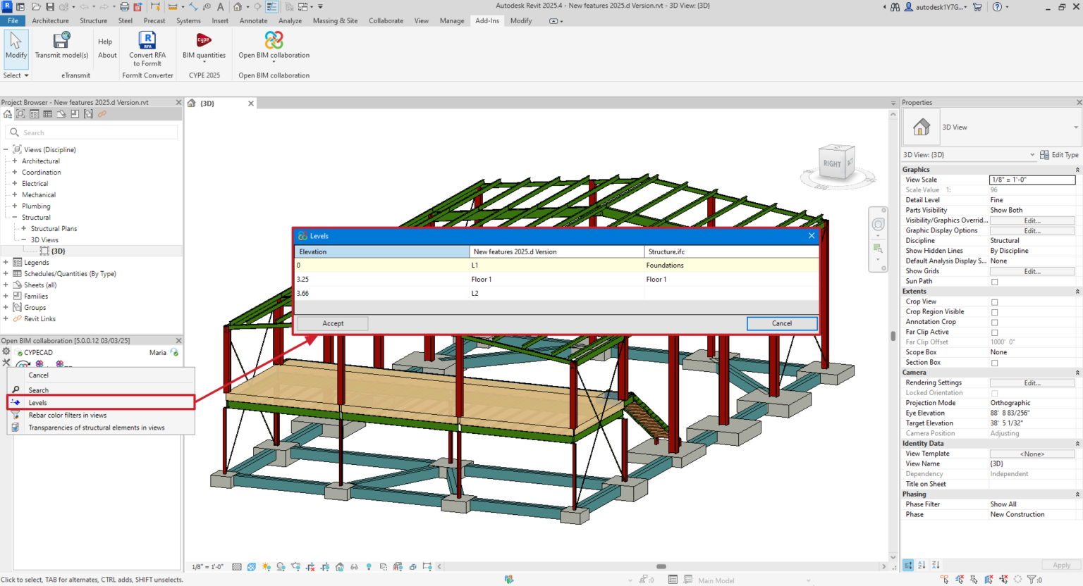 Plugin Open BIM - Revit - CYPE