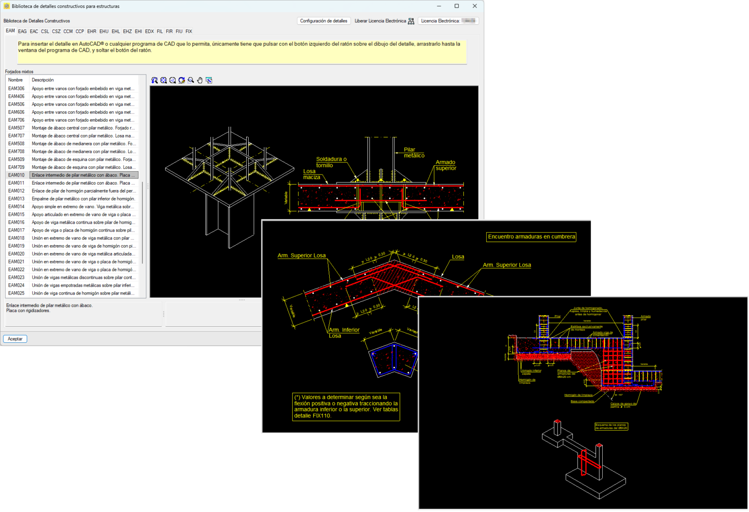 Bibliothèques de détails constructifs pour structures - Introduction - CYPE