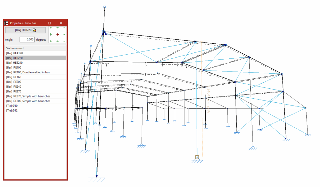 CYPE 3D - Bars (geometry) - CYPE