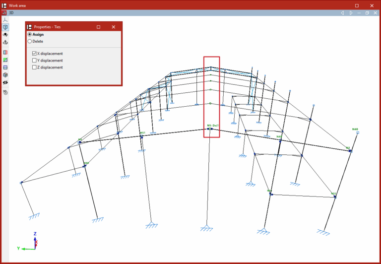 CYPE 3D - Ligaduras (nudos) - CYPE