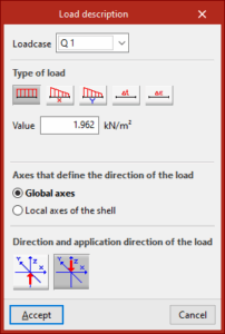 CYPE 3D - Pestaña "Carga"